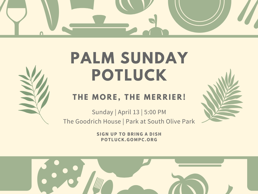 Palm Sunday Potluck — Providencia WPB
