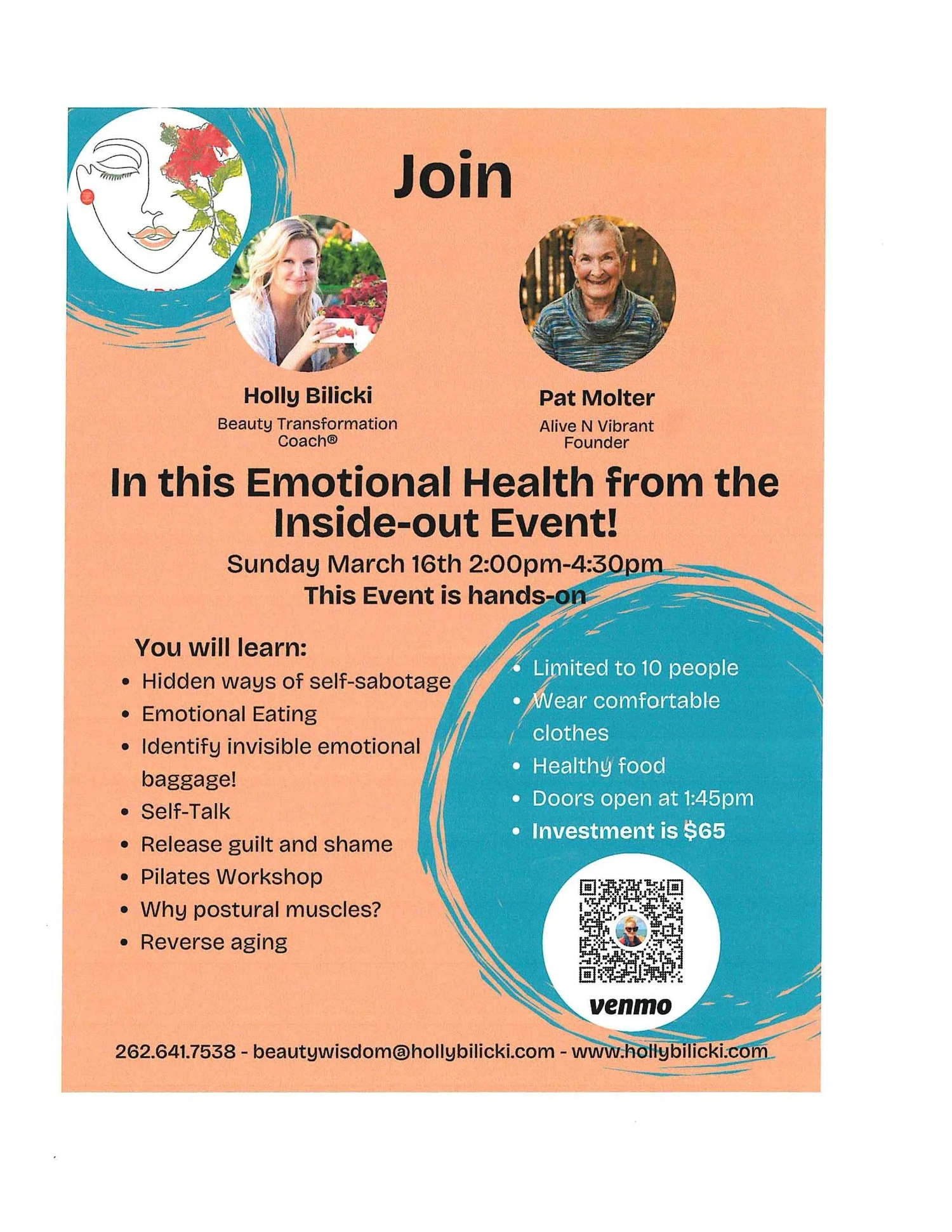 Emotional Health Wellness Event - March 16th, 2025 — Alive n Vibrant