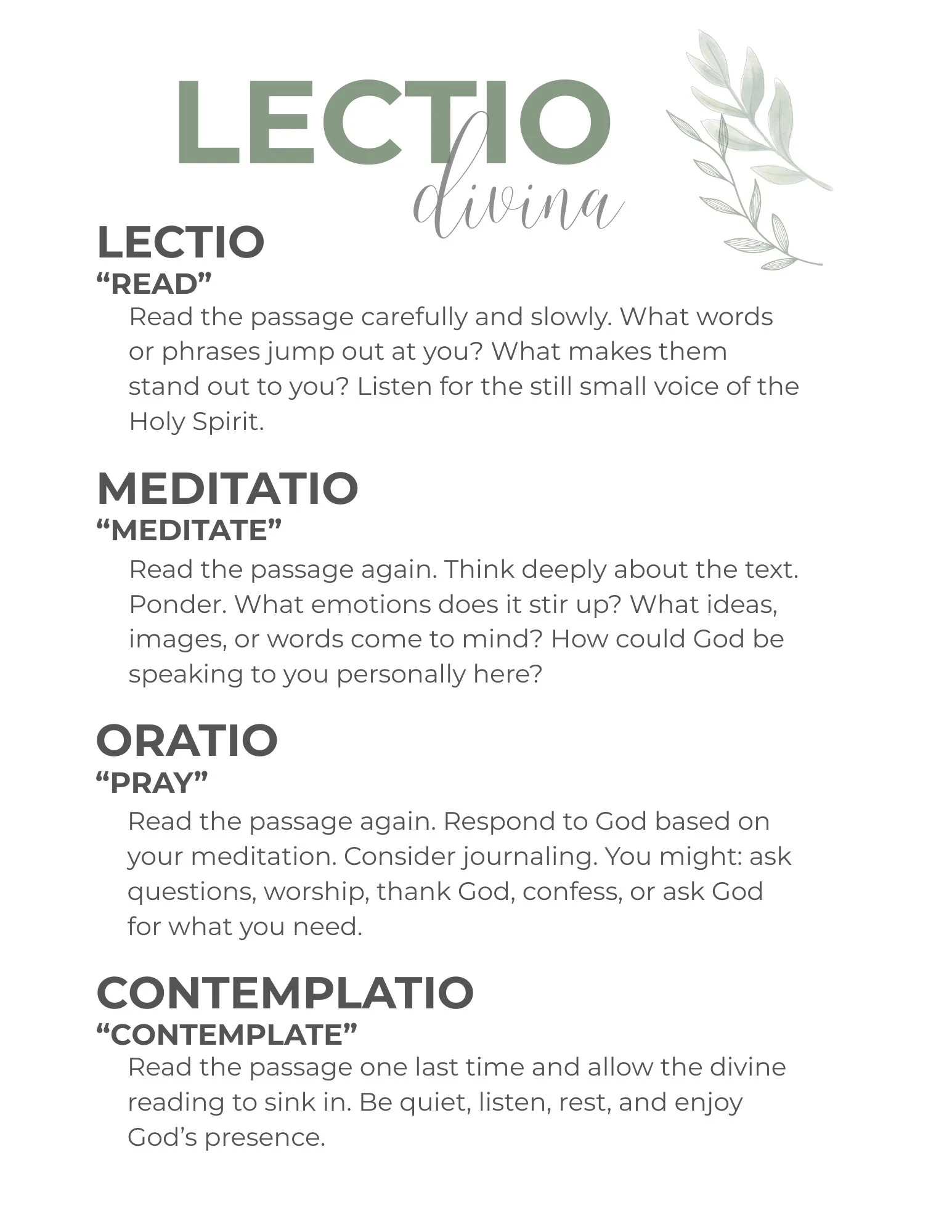 Downloadable Handouts — Northlake Church