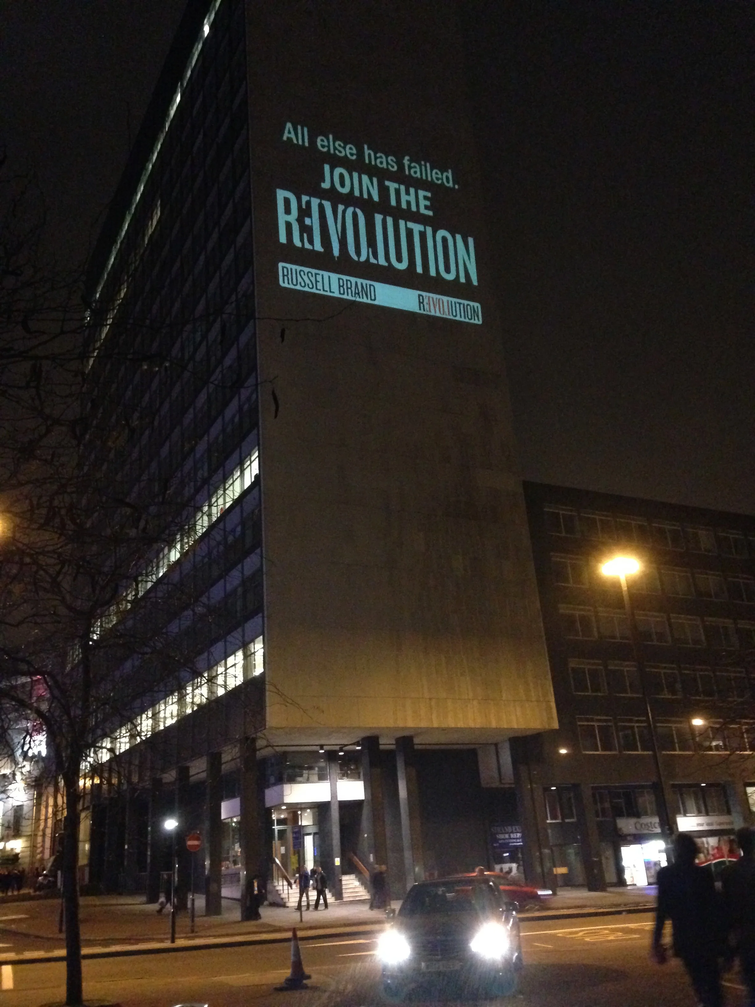 Projection advertising — Media Gang