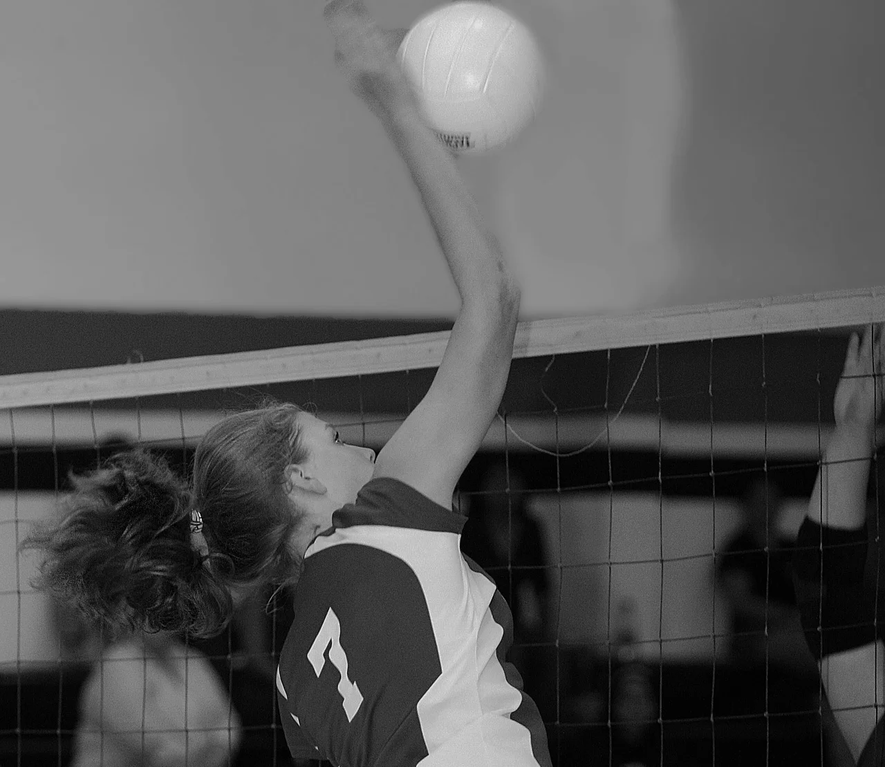 Volleyball Black And White Photography