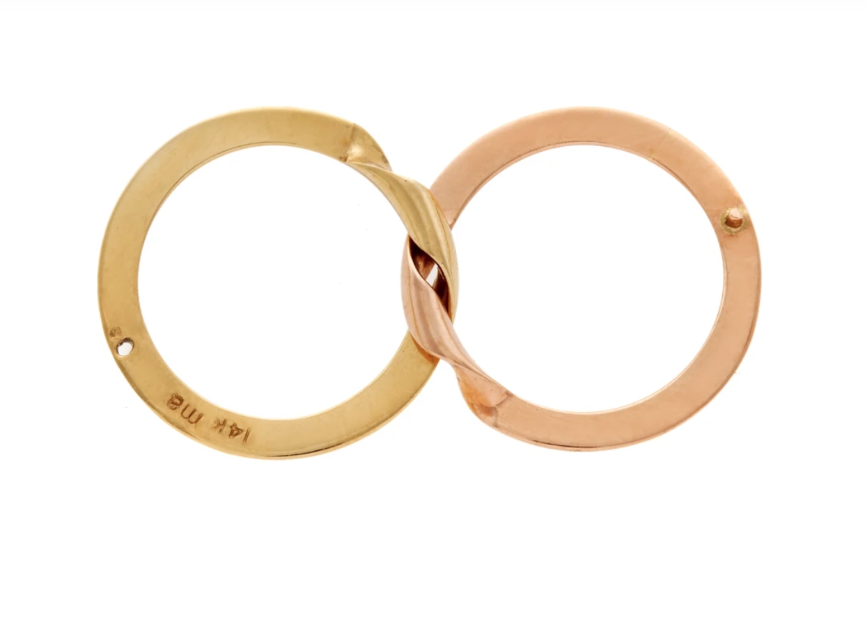 Marla Aaron 18K Yellow Gold All Inlay Ring Size 6 — Etc...