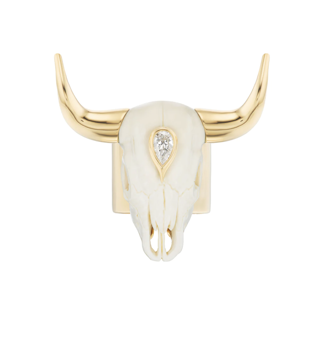 Uniform Object 18K White Gold Vertebrae Ring — Etc...