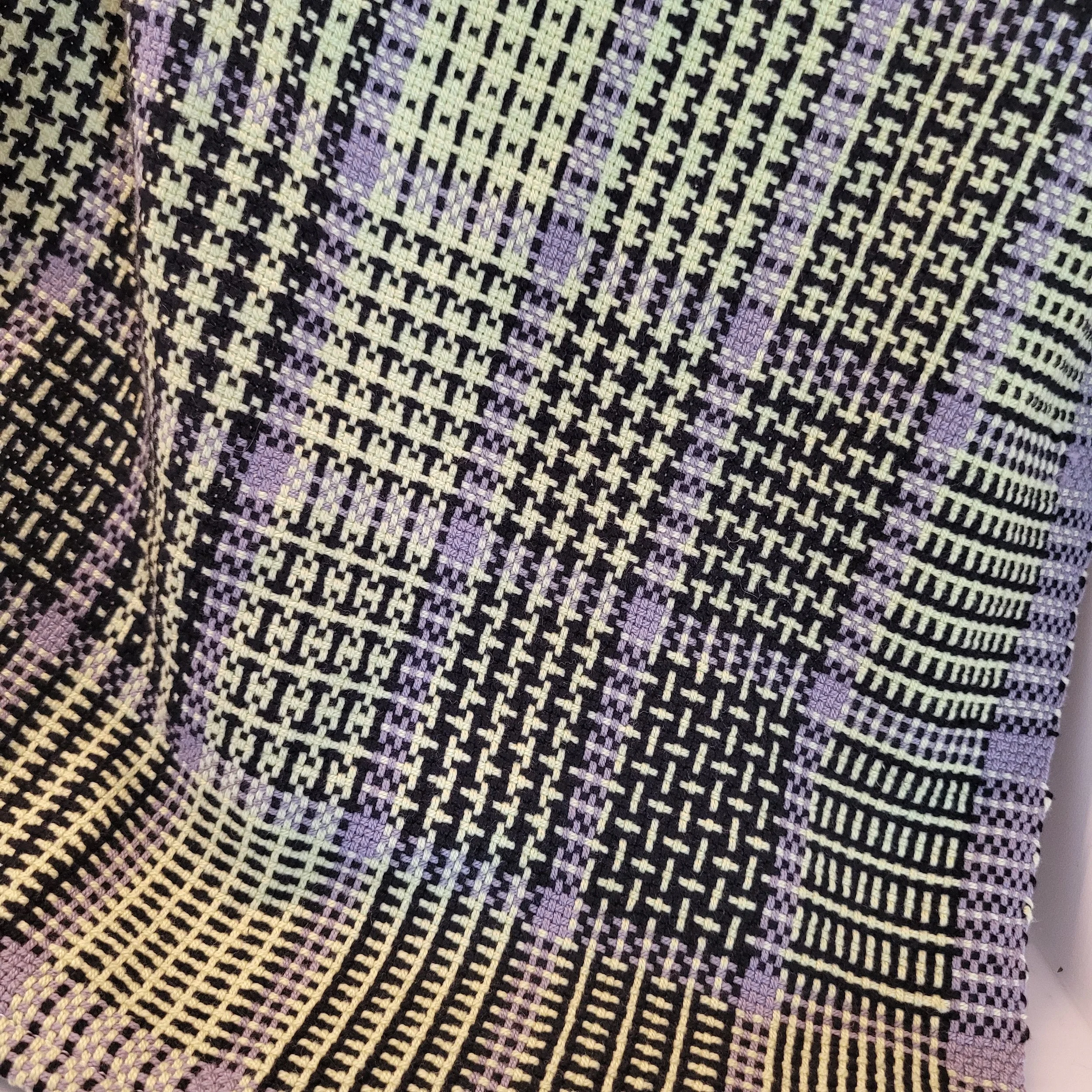 A Modern Twist on Log Cabin Rigid Heddle Weaving Pattern — The Rogue Weaver