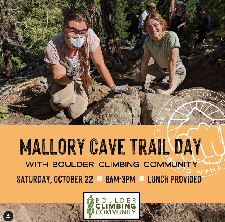 Mallory Cave Trail Day with She Sends Collective — Boulder Climbing ...