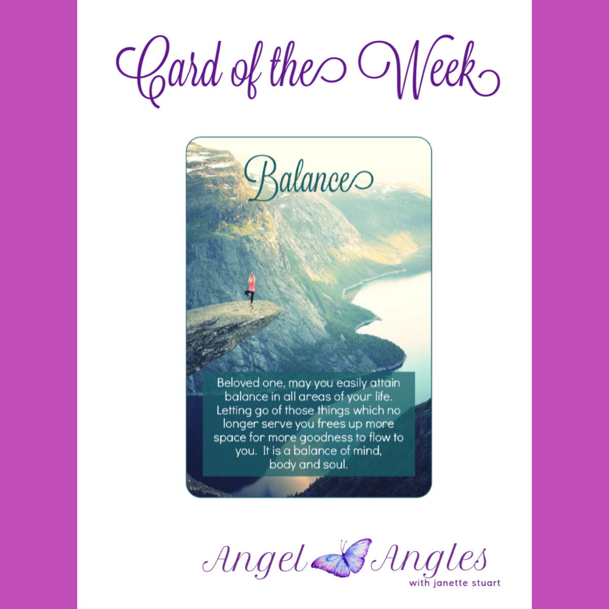 Balance: Card of the Week Message - Love Notes from The Divine ...