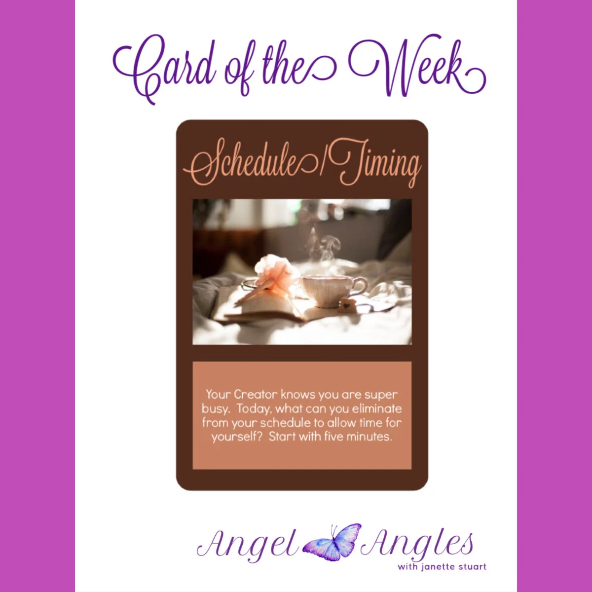 Schedule/Timing: Card of the Week Message - Love Notes from The Divine ...