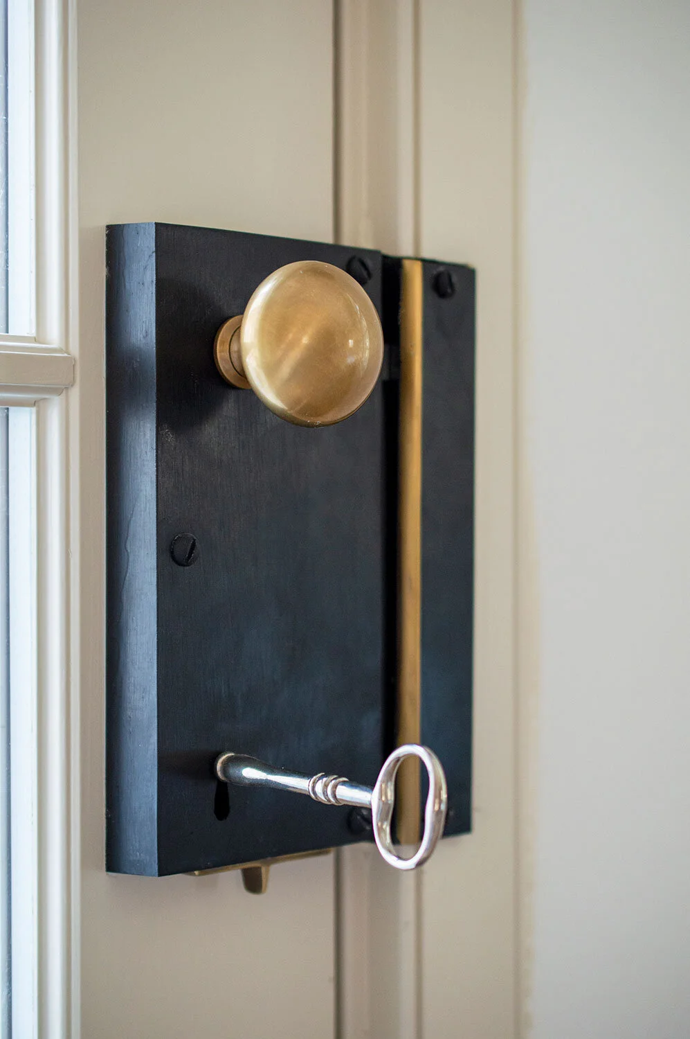 Large Vertical Iron Rim Lock Set — Michael M. Coldren Company ...