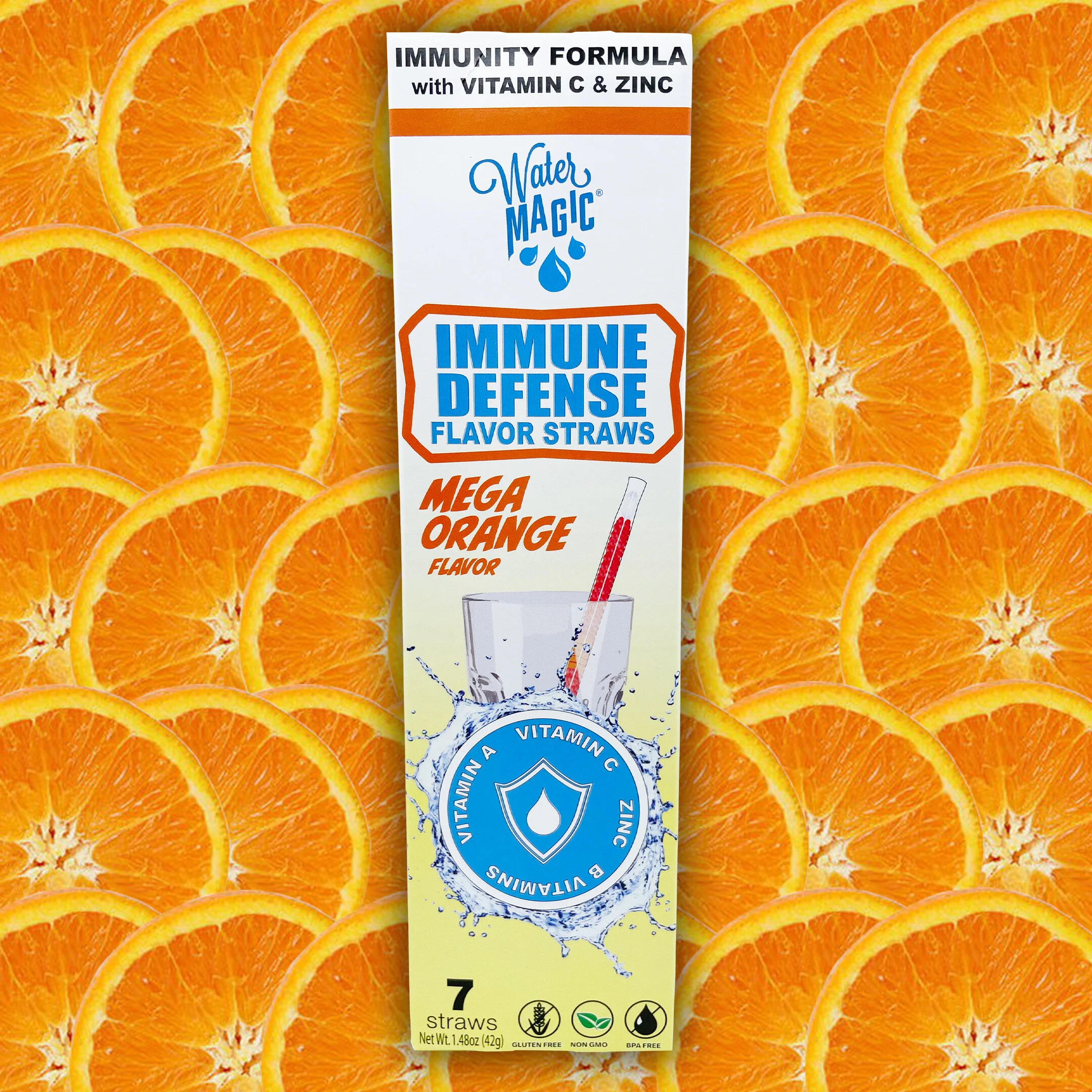 Mega Orange Immune Defense — Magic Straws