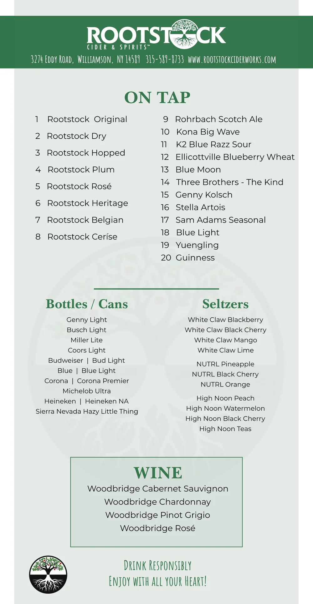 Tap Room — Rootstock Cider & Spirits
