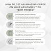 How to Earn an A+ on Your Assignment or Term Project