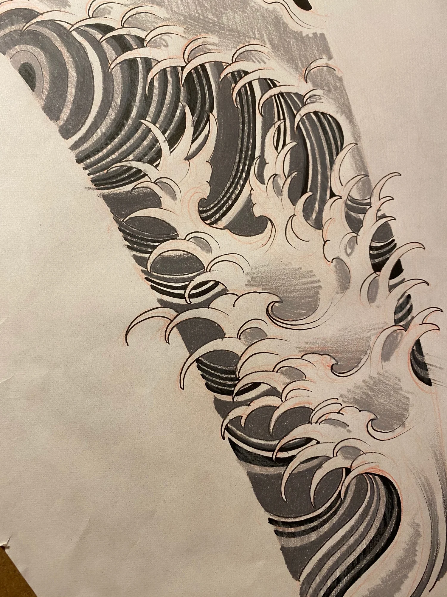 Japanese Waves Tattoo Flash