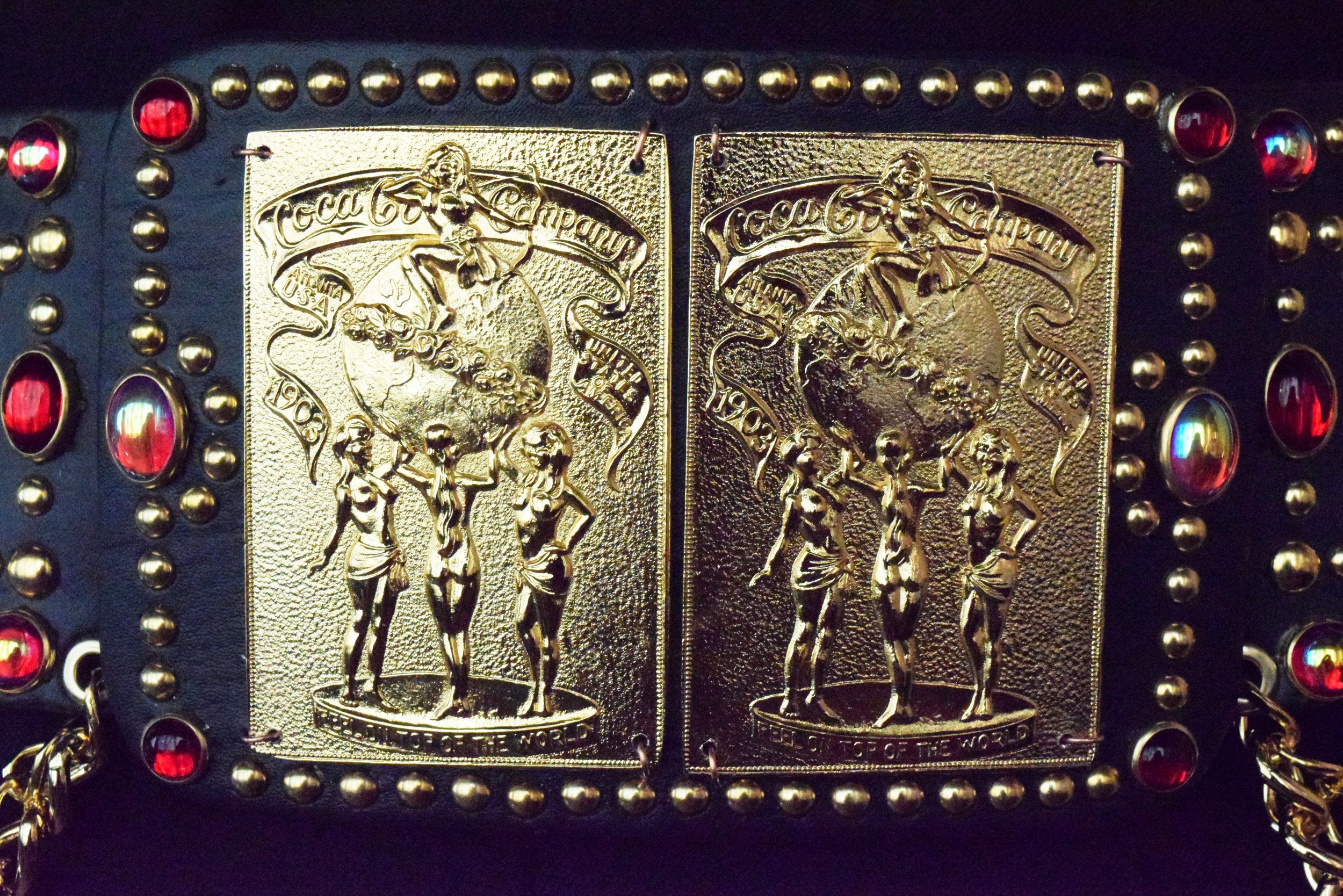 Spanish Flower Belt (Black & Red) — B&K Enterprises Costume Company