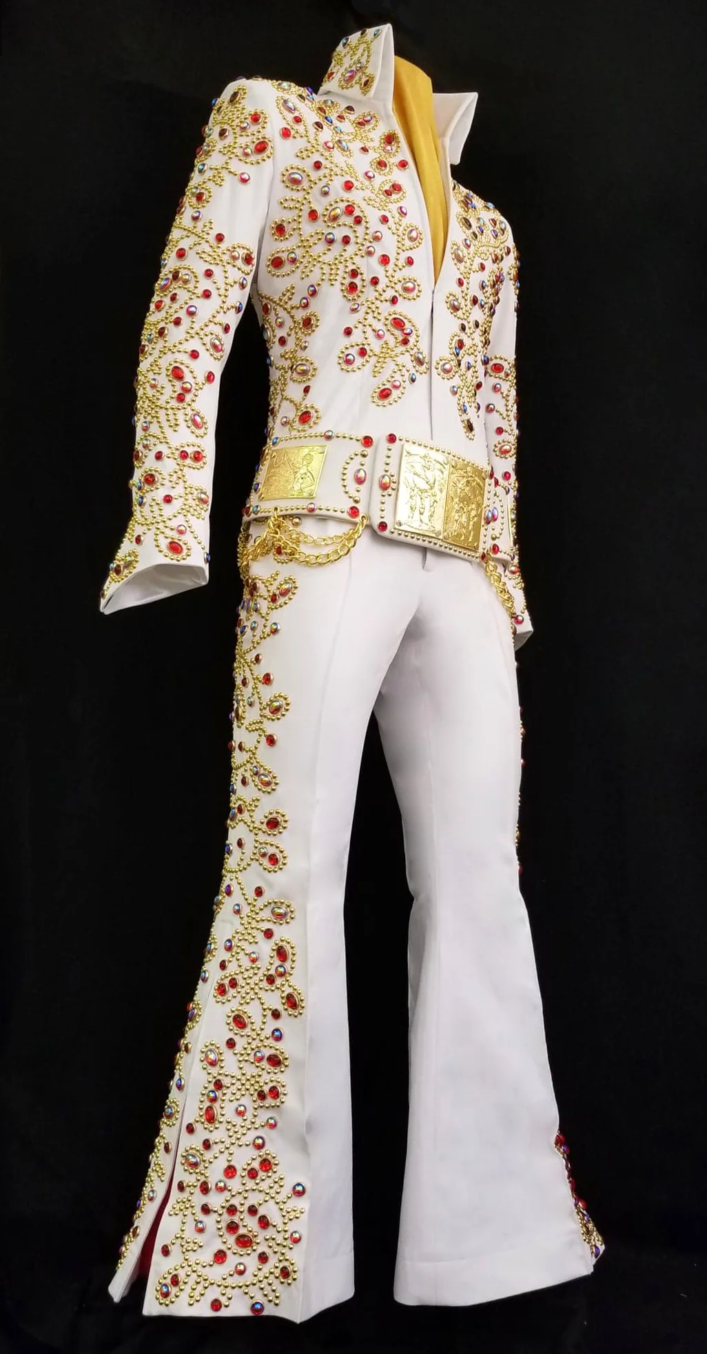 Spanish Flower Jumpsuit - White with Red Stones — B&K Enterprises ...