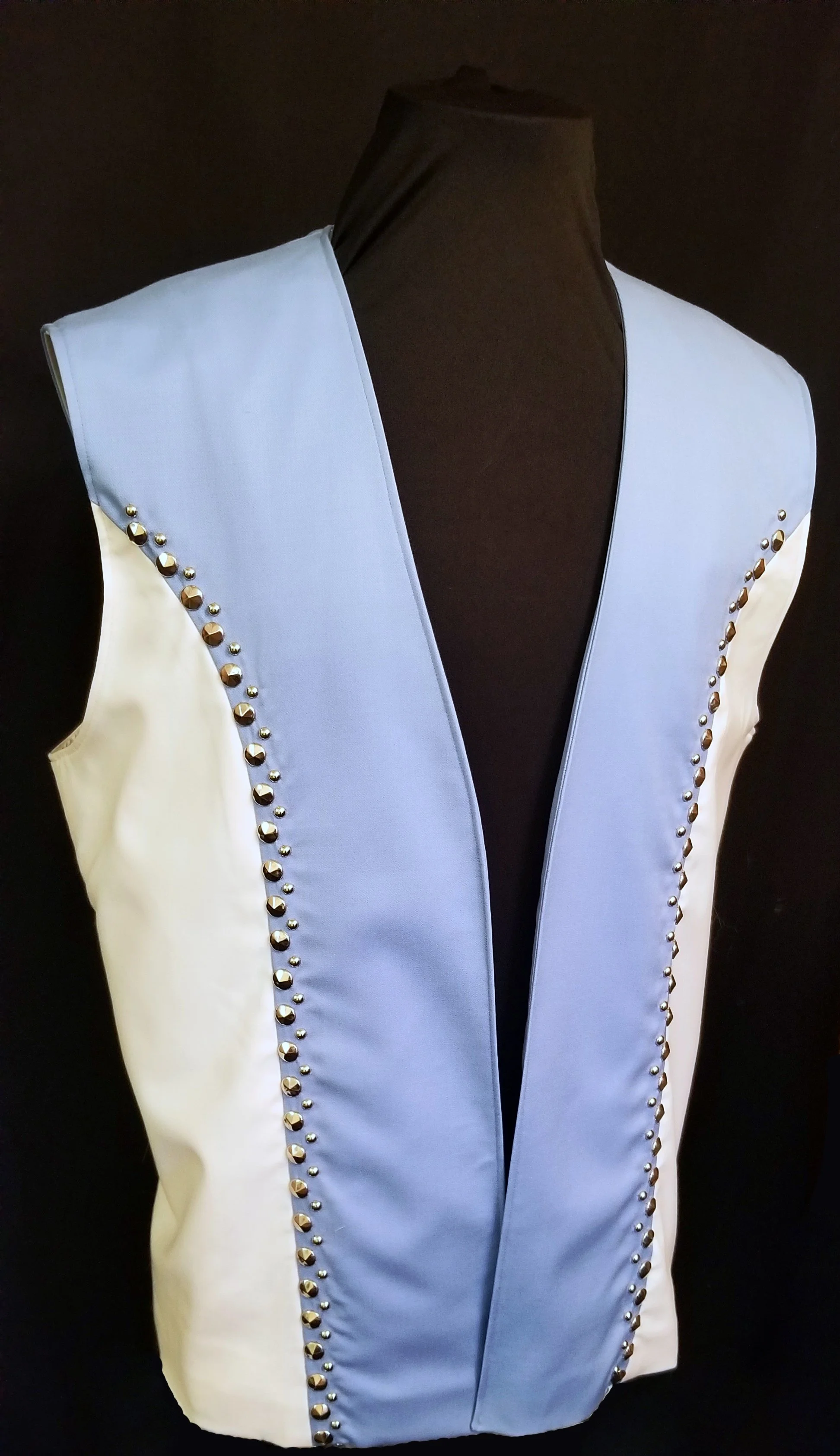Two-Tone Studded Vest — B&K Enterprises Costume Company
