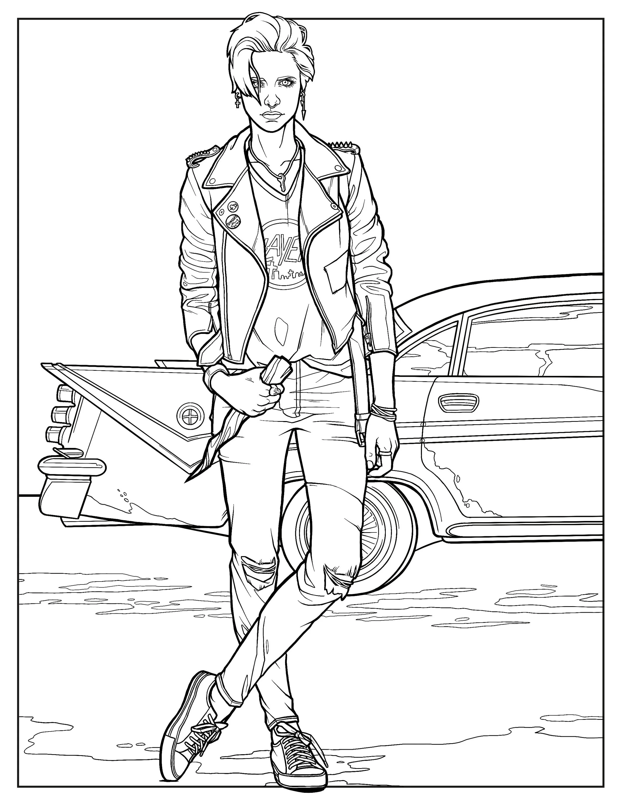 Buffy The Vampire Slayer Coloring Pages Sketch Coloring Page