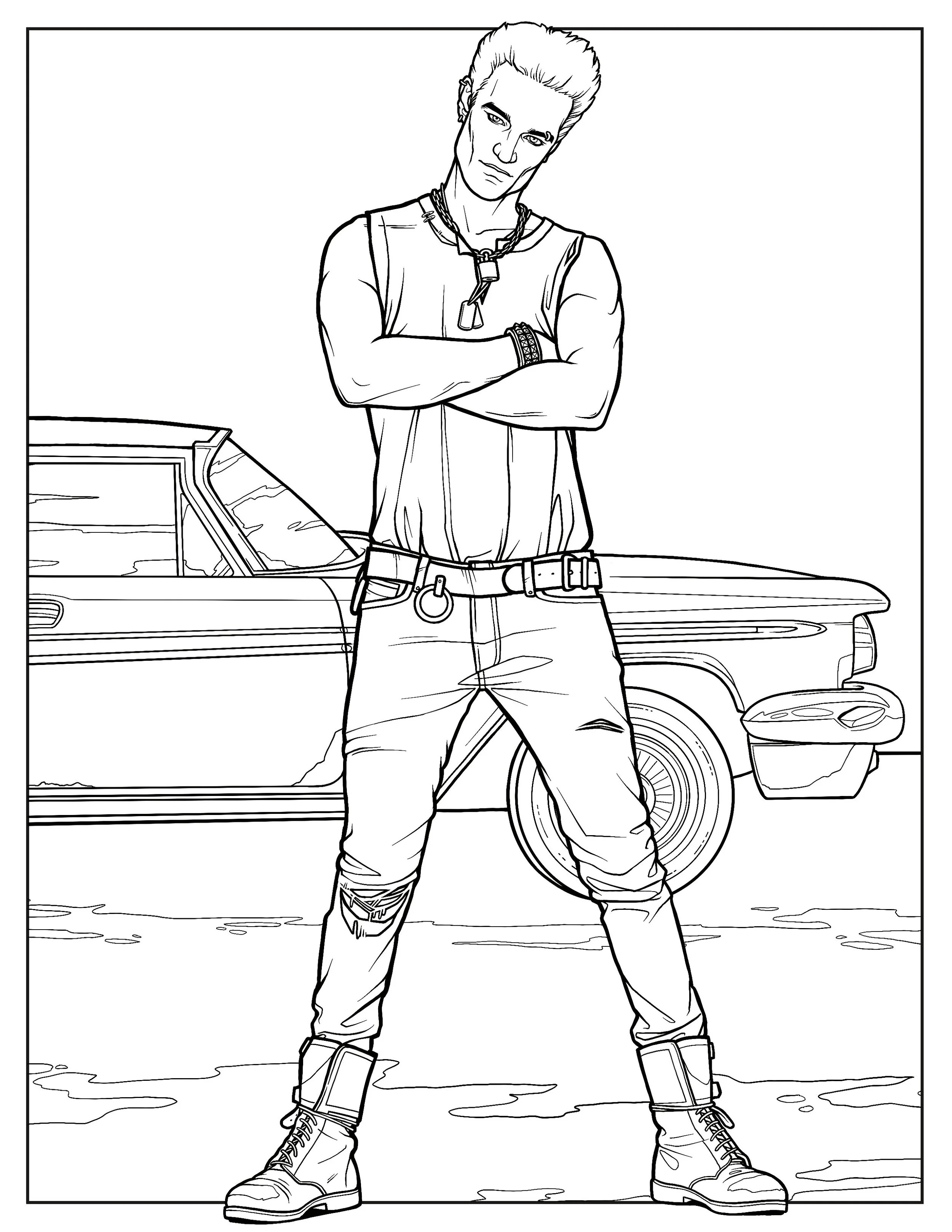 Buffy The Vampire Slayer Coloring Pages Sketch Coloring Page