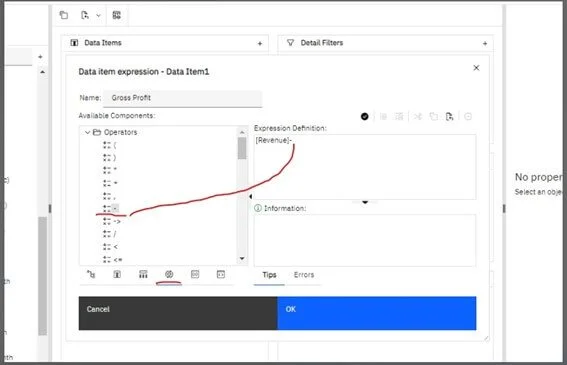 How to Write Expressions in Cognos Analytics — PMsquare