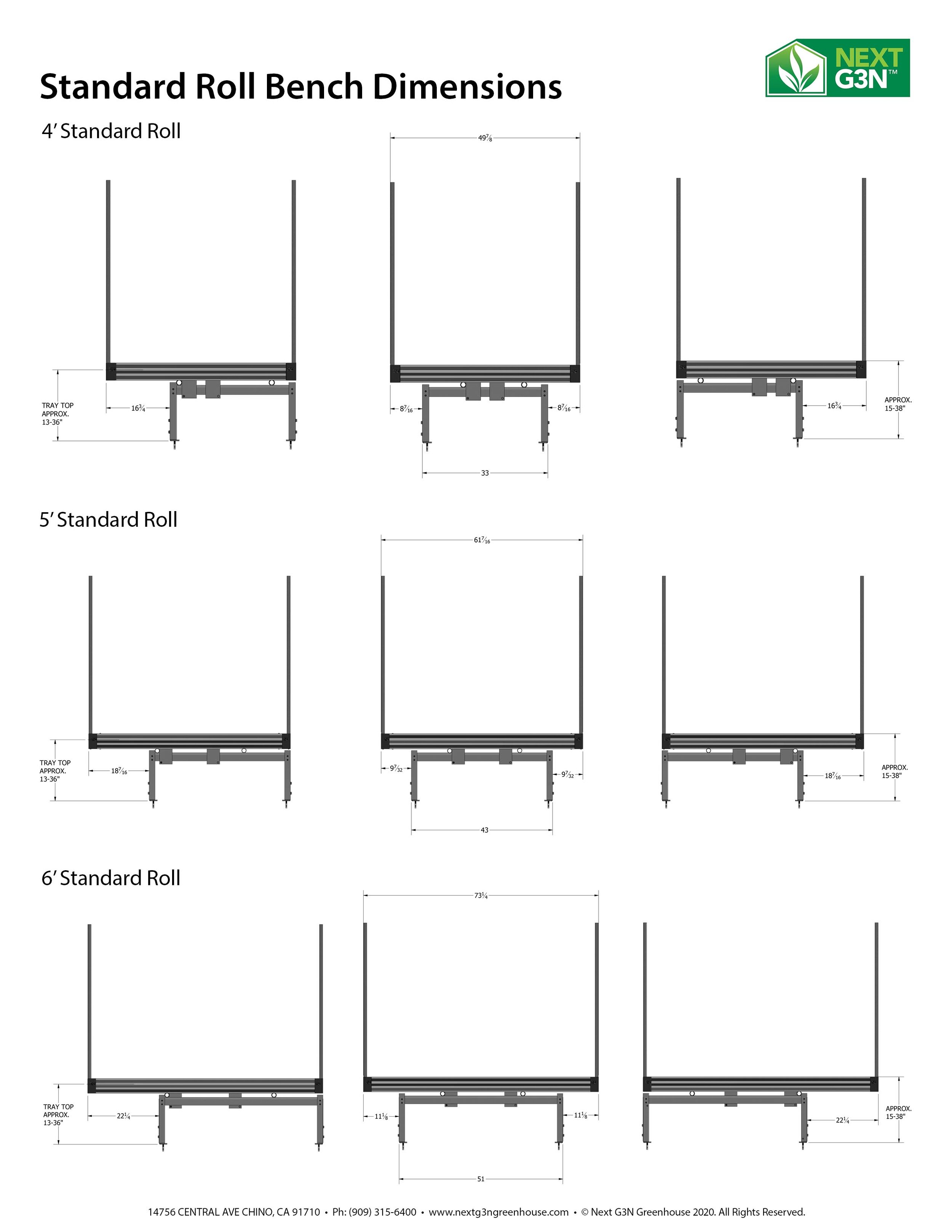 Rolling Benches — Next G3N Greenhouse