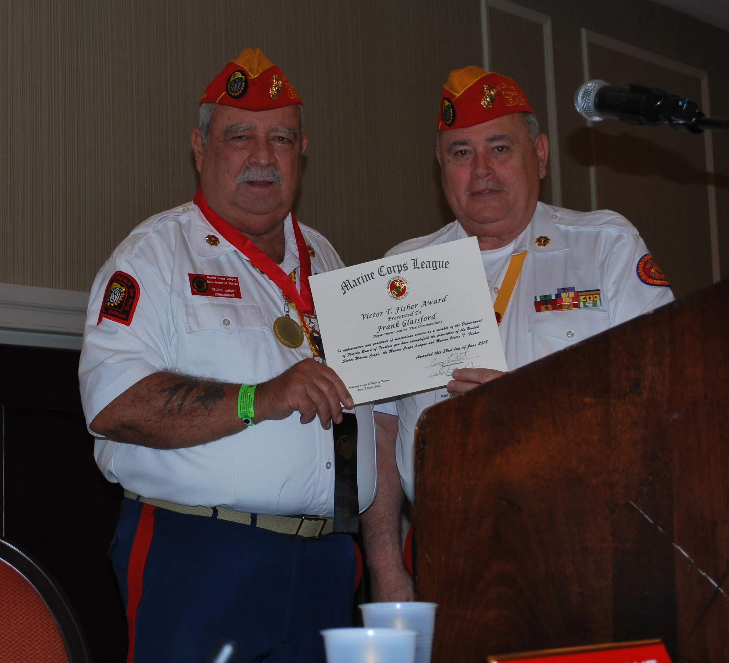 Business Meeting — Marine Corps League Dept. of Florida