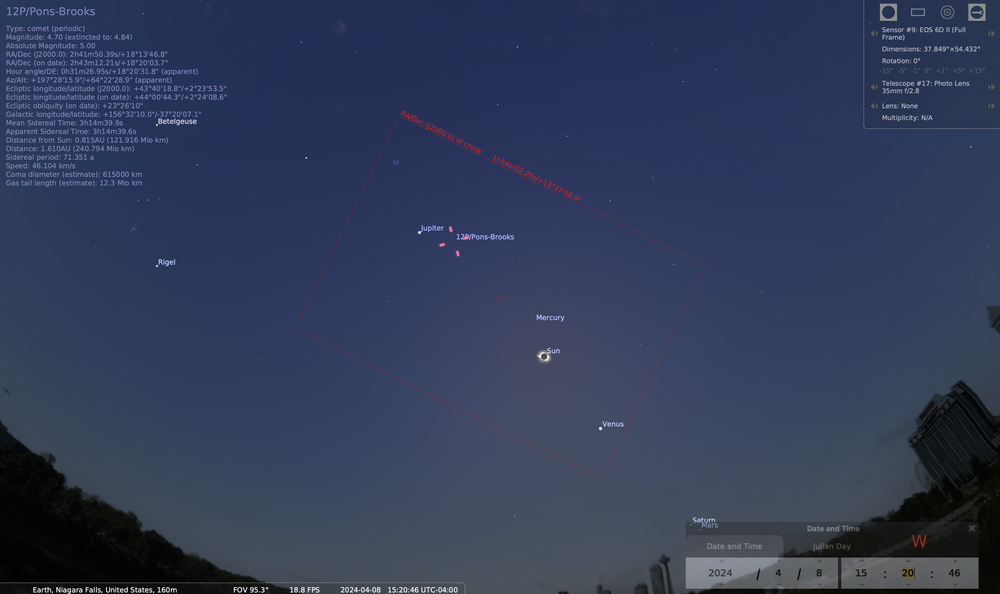 Viewing and Photographing the Devil Comet During the 2024 Eclipse — H.D ...