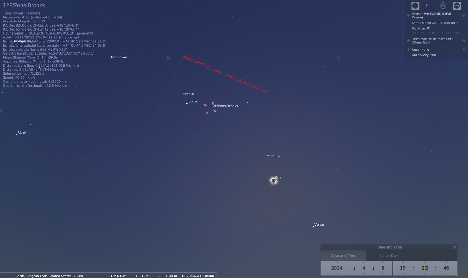 Viewing and Photographing the Devil Comet During the 2024 Eclipse — H.D ...
