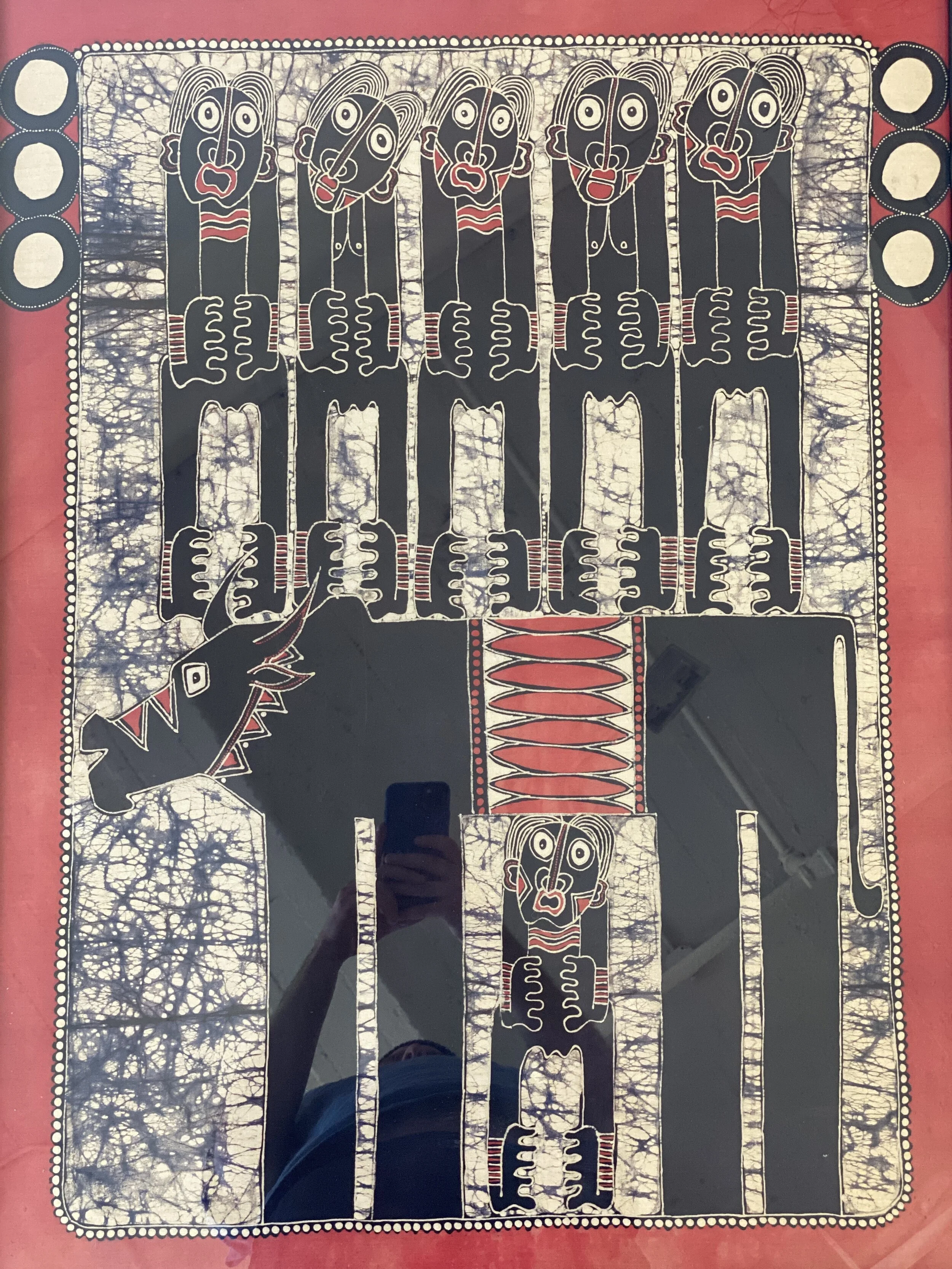 1970s Original Batik Art