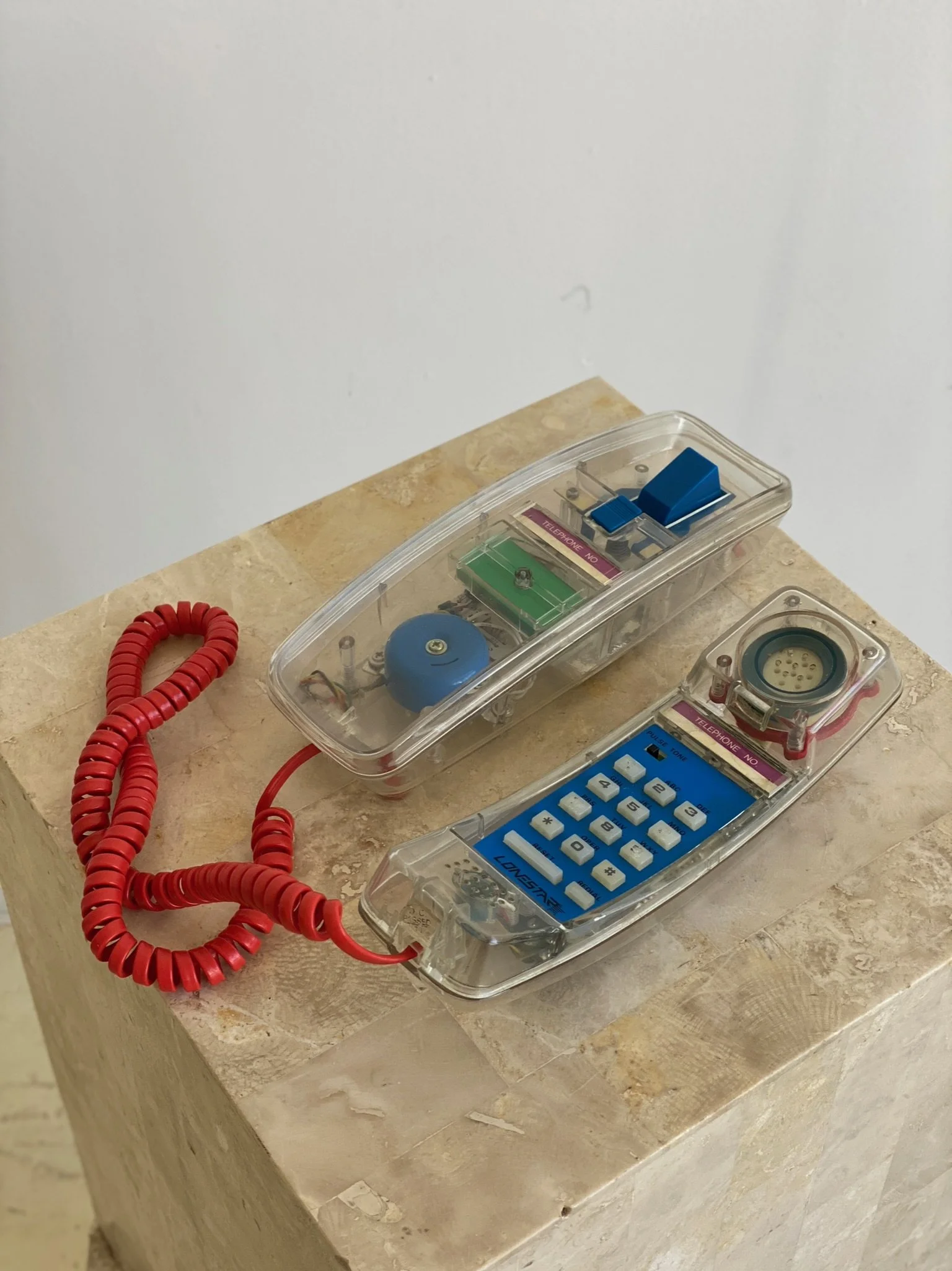 Vintage Clear Plastic Lonestar Telephone, Circa 1980s — portmanteau new ...