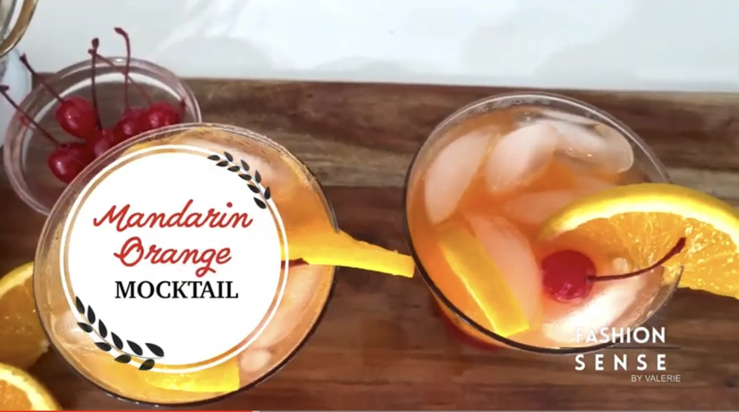 MANDARIN ORANGE MOCKTAIL — FASHION SENSE BY VALERIE