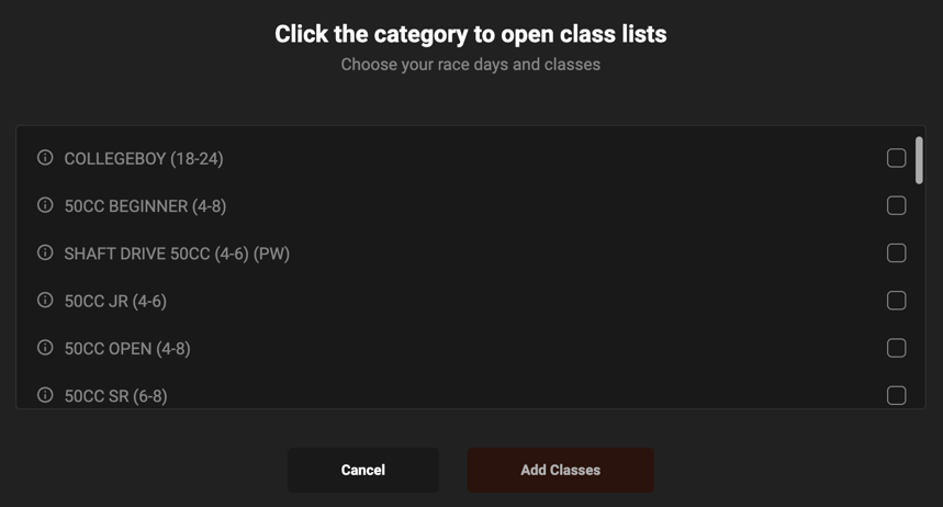 Race Sign-Up — Morelands Motocross