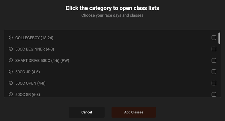 Race Sign-Up — Morelands Motocross