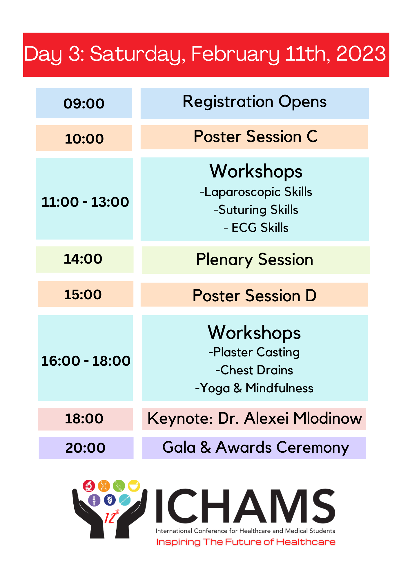 Conference Schedule — ICHAMS