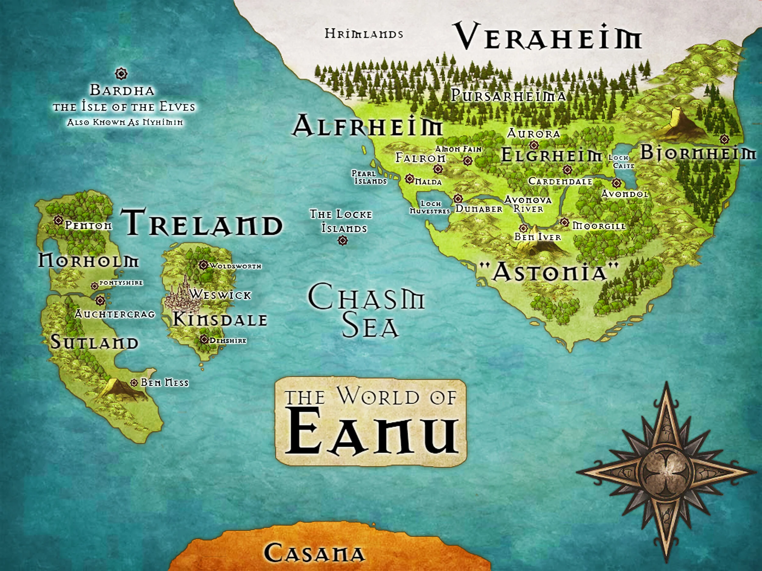 Map Of Undying Lands