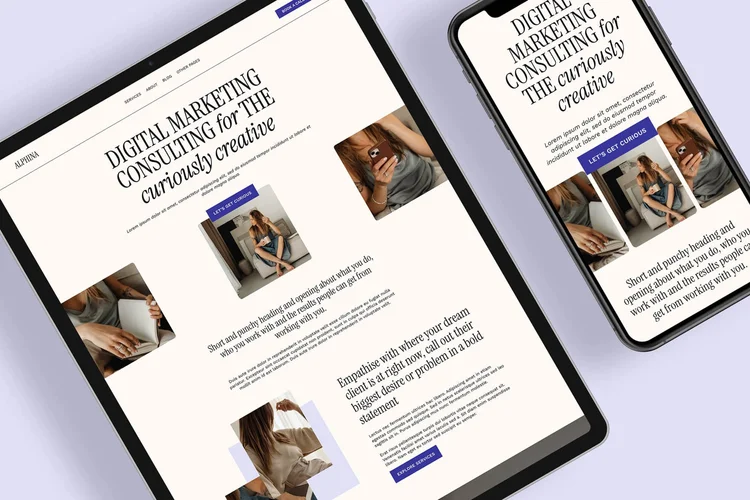 Alphina Website Template