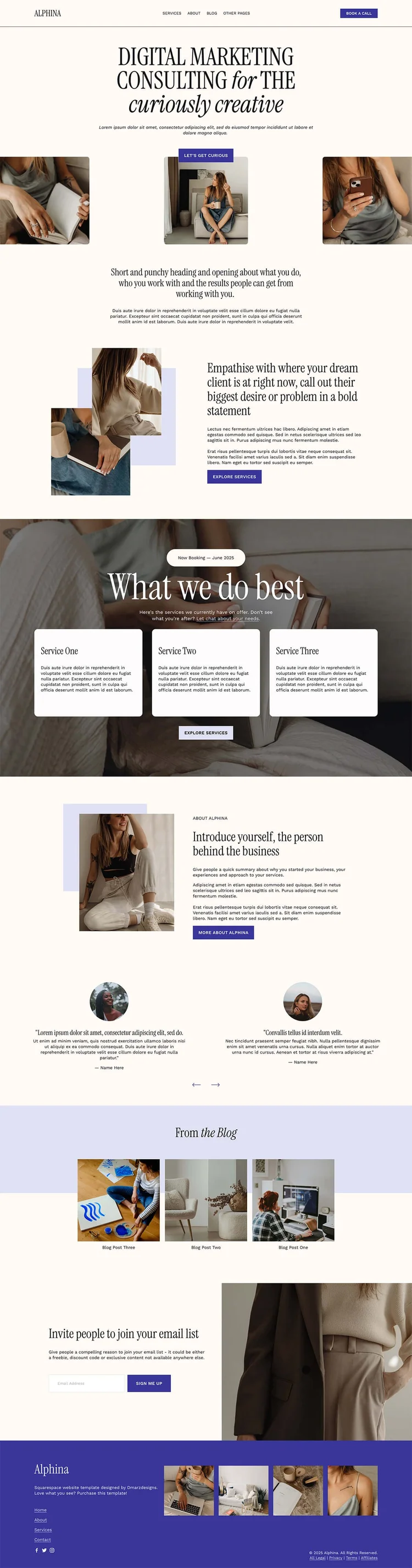 Alphina Website Template