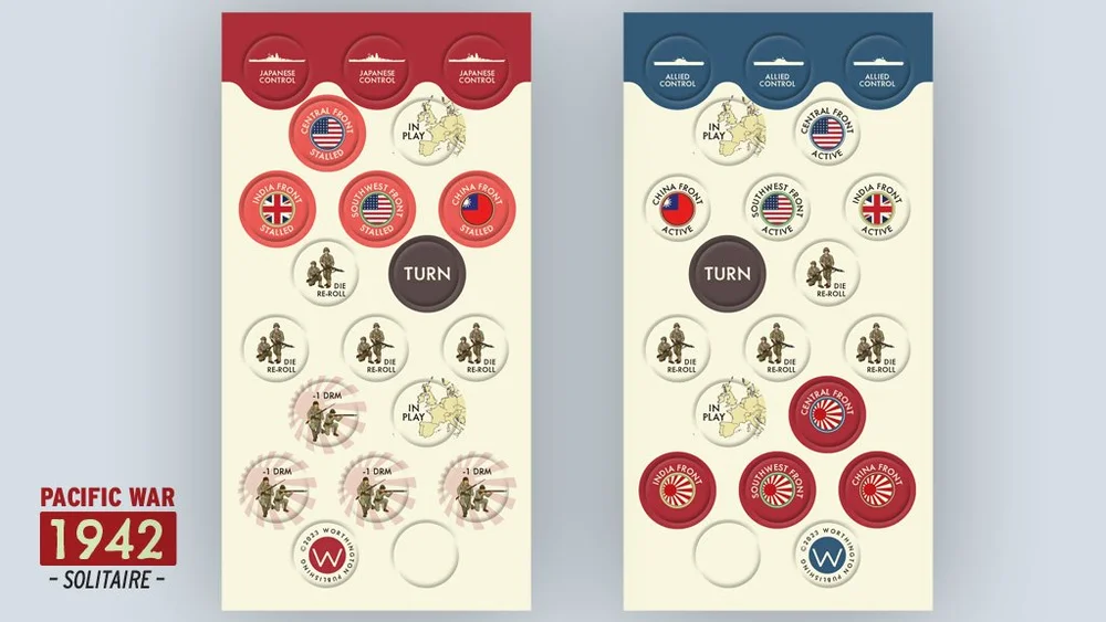 Pacific War 1942 Solitaire Travel Game — Worthington Publishing and ...