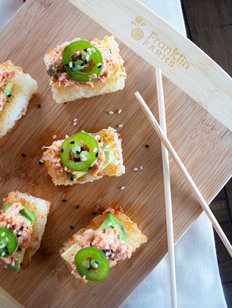 Crispy Tuna Rice Bites — Franklin Farms
