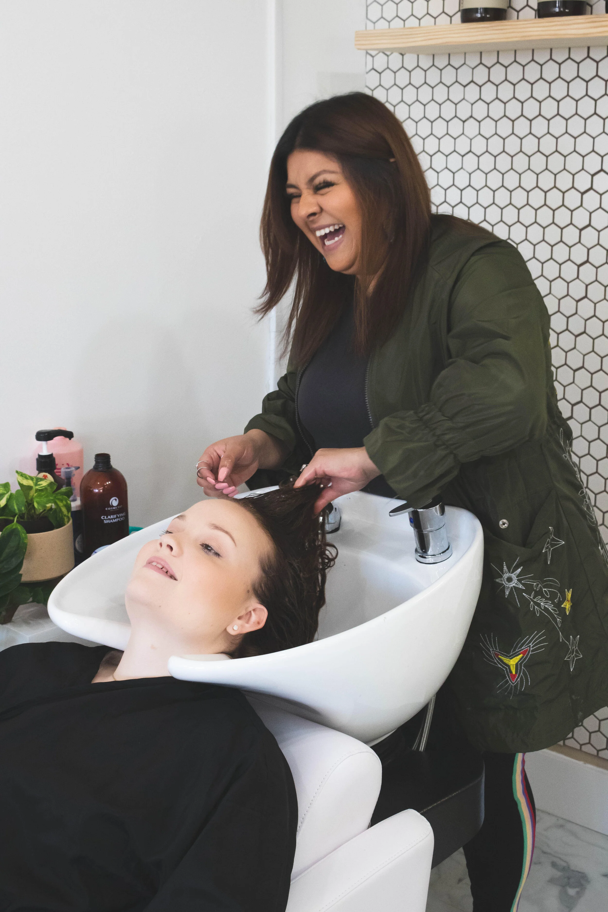 Black Hair Stylist At Work