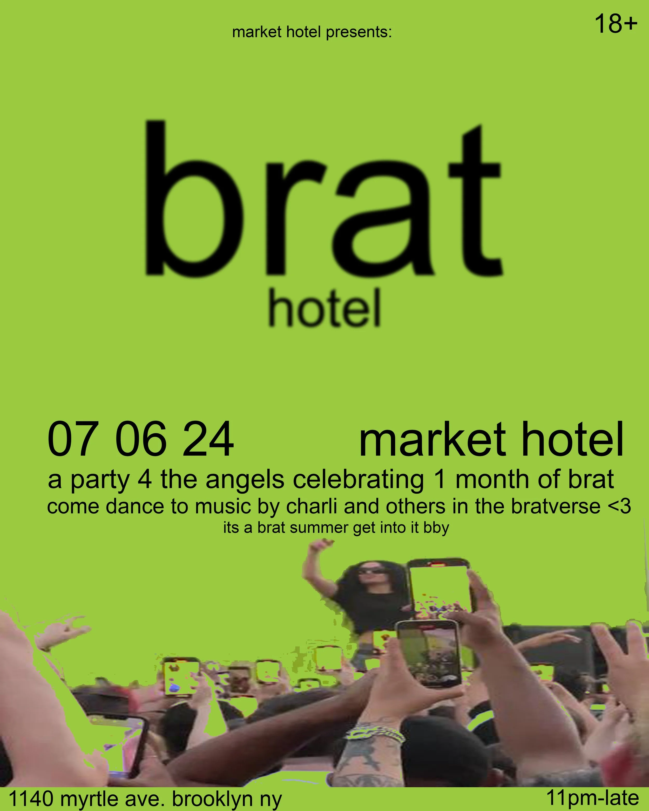 Calendar — MARKET HOTEL
