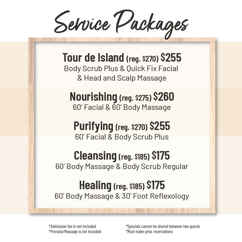 Promotions — Island Spa and Sauna