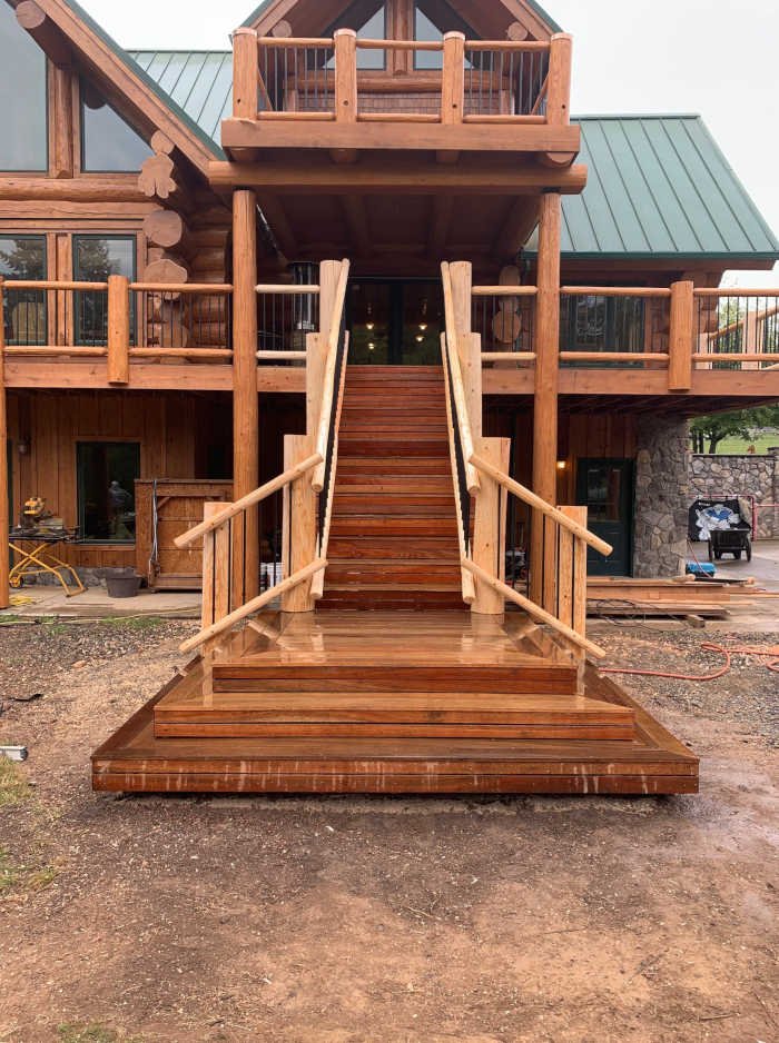 Log Home Deck Rebuilds — Woodworks Log Home Restoration