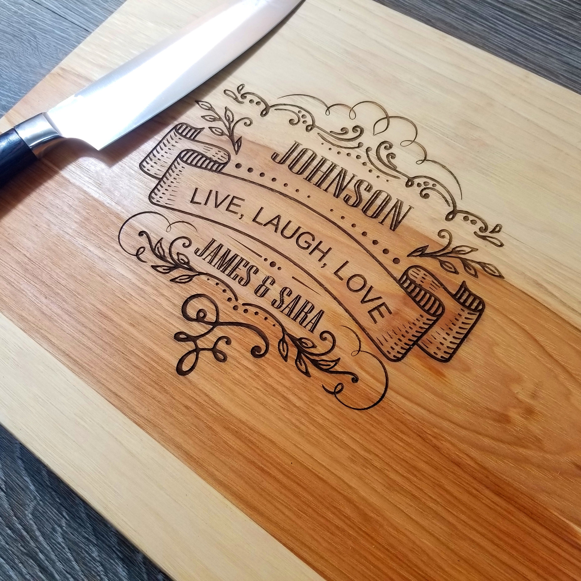 Laser Engraved Wood Cutting Boards — ShopEngraveItHouston.com