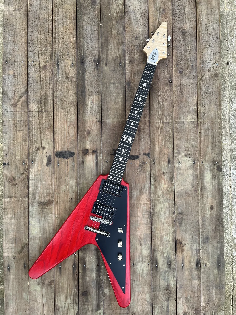 Red Flying V — Maybury Guitars