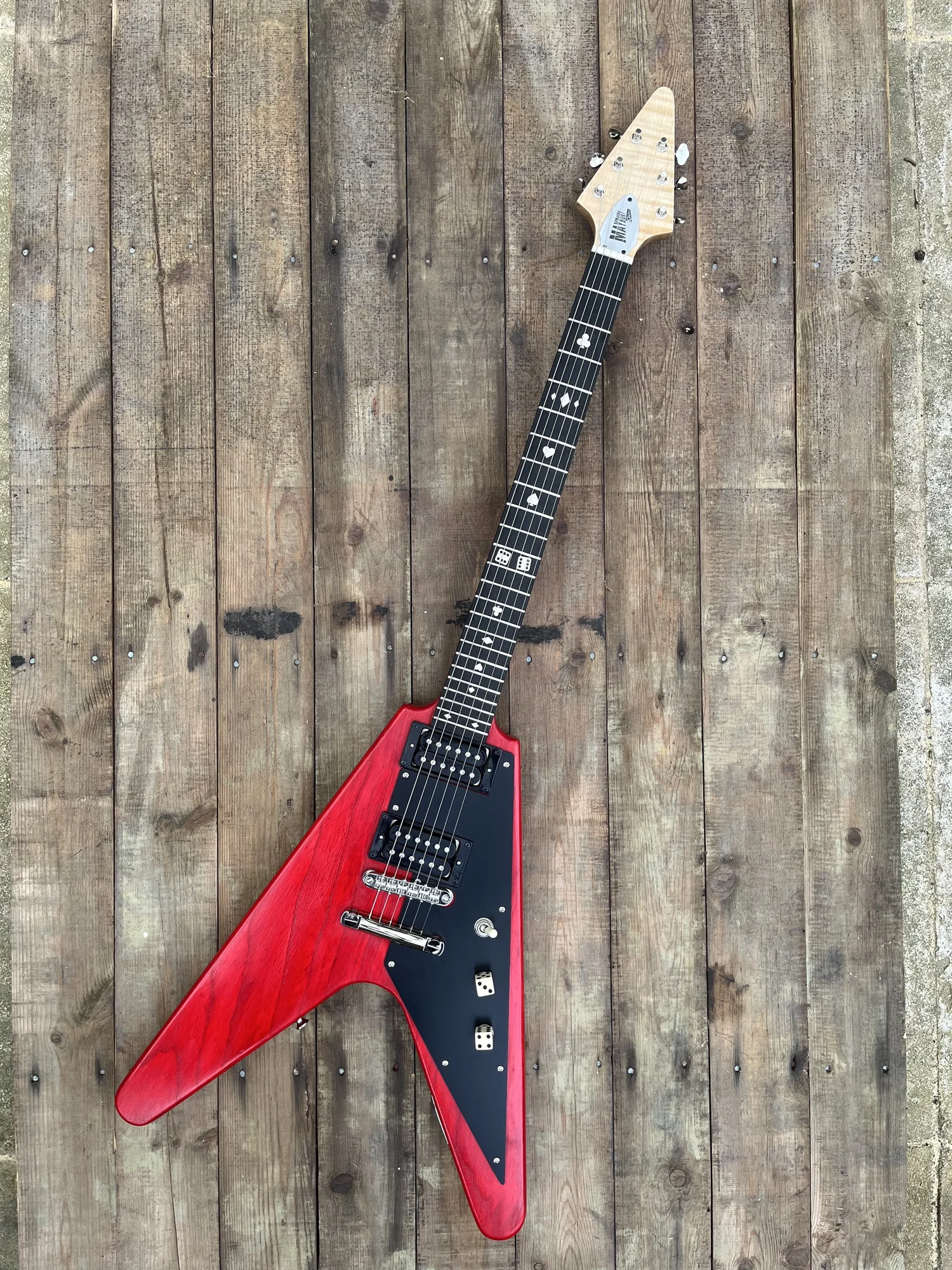 Red Flying V — Maybury Guitars