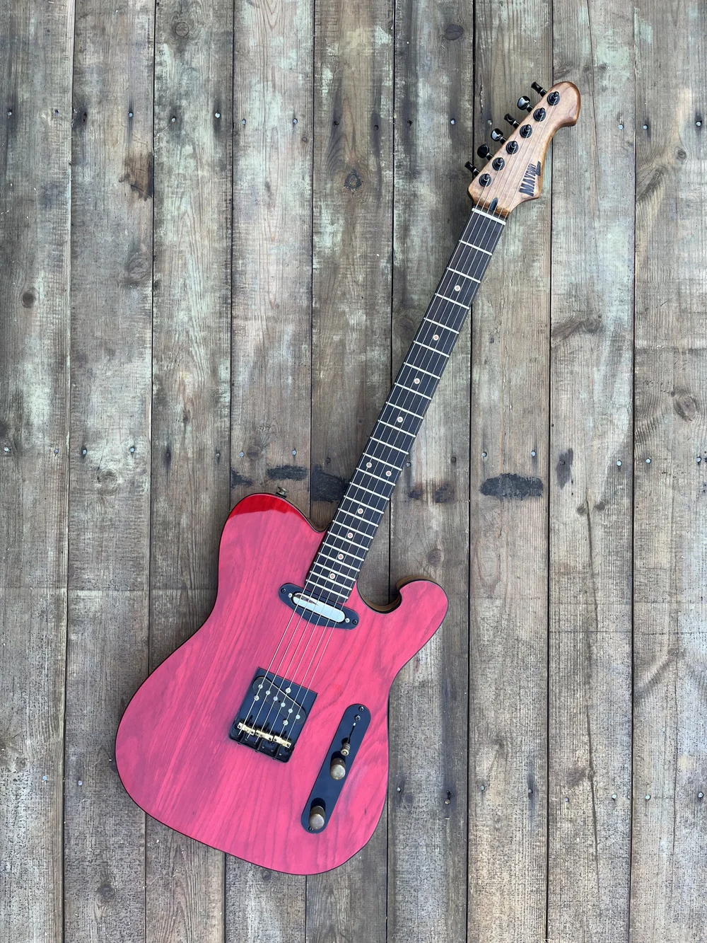 Cherry Red Fish Hook T — Maybury Guitars
