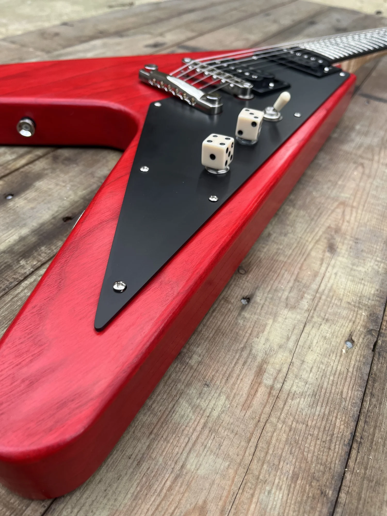 Red Flying V — Maybury Guitars