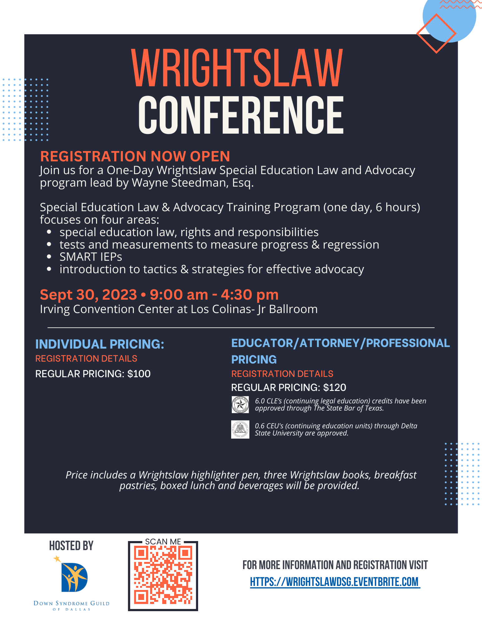 Wrightslaw Conference hosted by Down Syndrome Guild of Dallas — Down ...