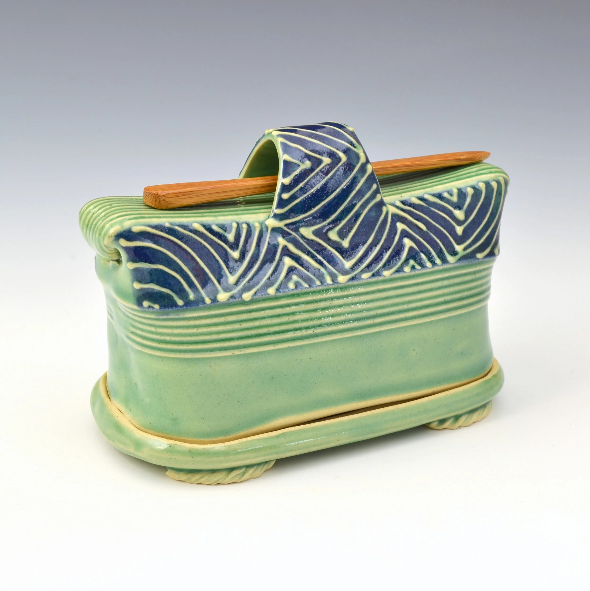 Paisley tear Drop dishes with Knitting Pattern MADE TO ORDER — Creative ...