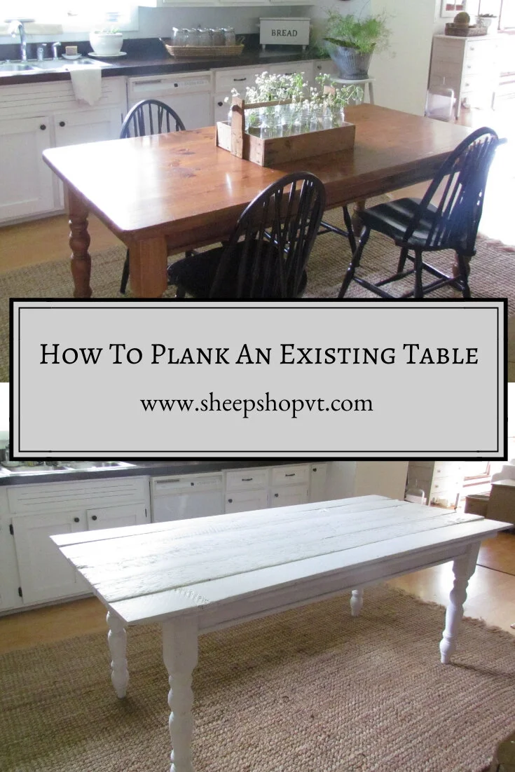 How To Plank An Existing Table — SHEEP SHOP