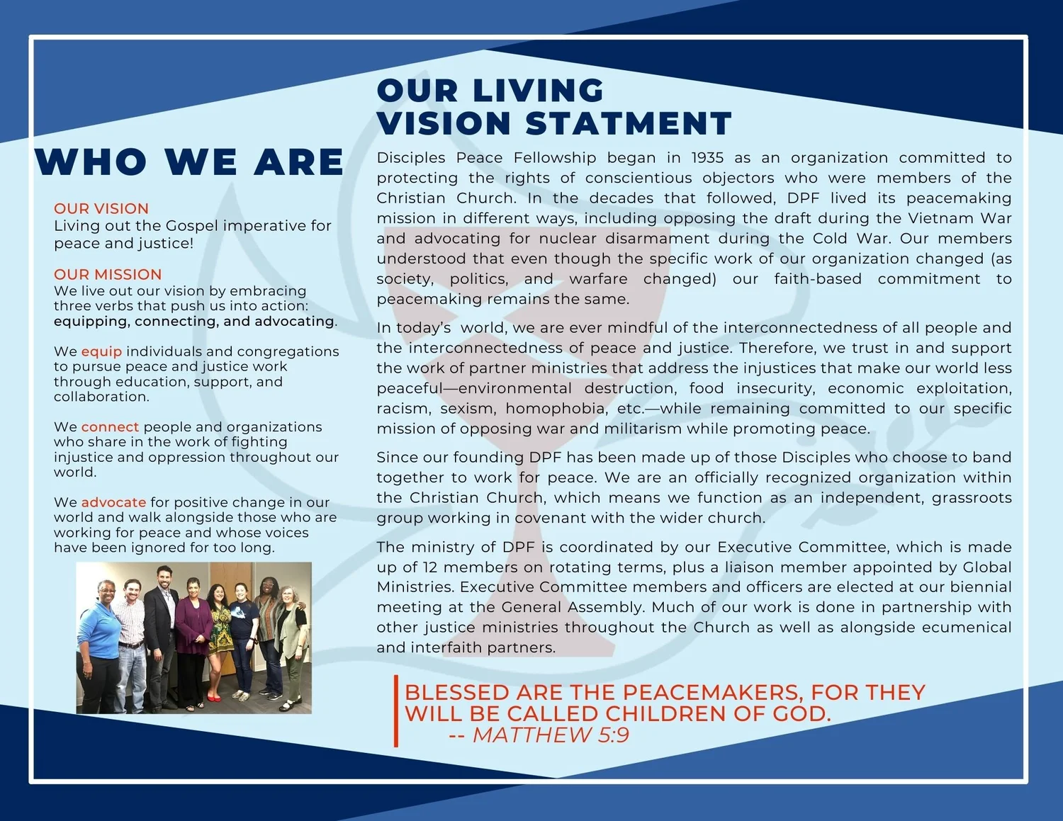 DPF Pamphlets — Disciples Peace Fellowship